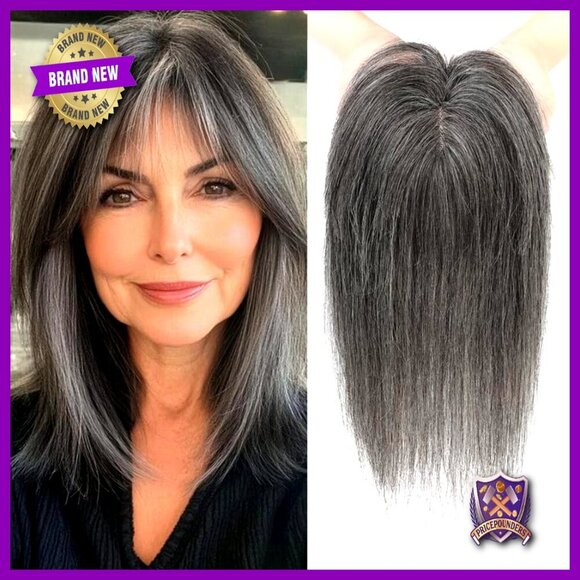 Accessories | Real Human Hair Topper With Bangs For Thinning Hair 1 ...